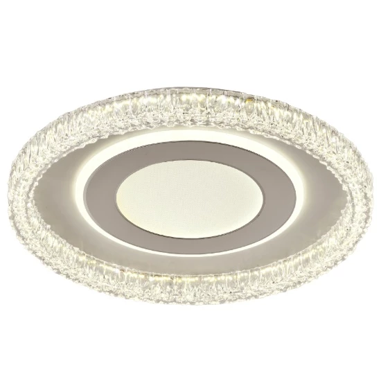 Modern 100W Round LED Ceiling Light with 3 Color Temperatures | Crystal ...